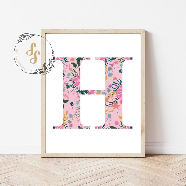 Letter H Art - Etsy