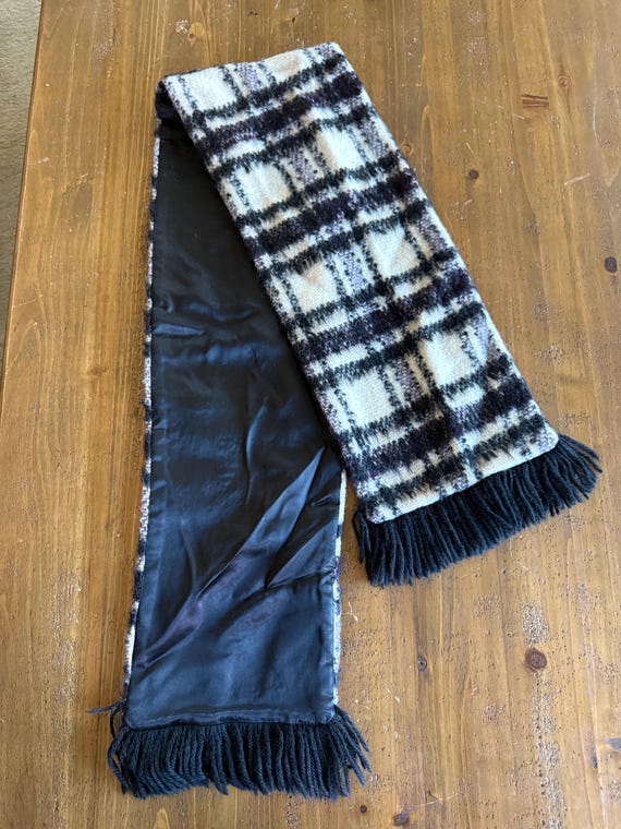 1960’s Vintage Overcoat ~ With Matching Scarf, Black … - Gem