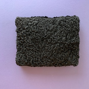 Antique Muff /purse ~ 1920's Black Curly Wool, Zipper Compartment and ...