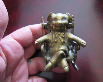 Brass rocking chair | Etsy