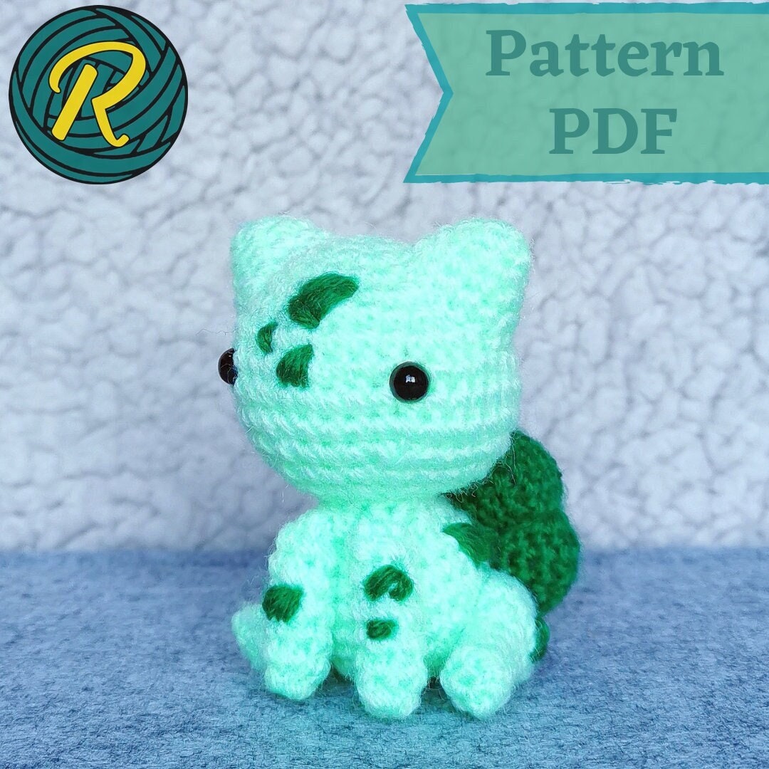 Crochet Pattern: Bulbasaur Amigurumi PDF - Etsy