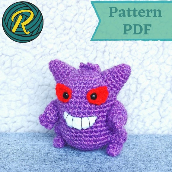 Crochet Pattern: Gengar Amigurumi PDF | Etsy