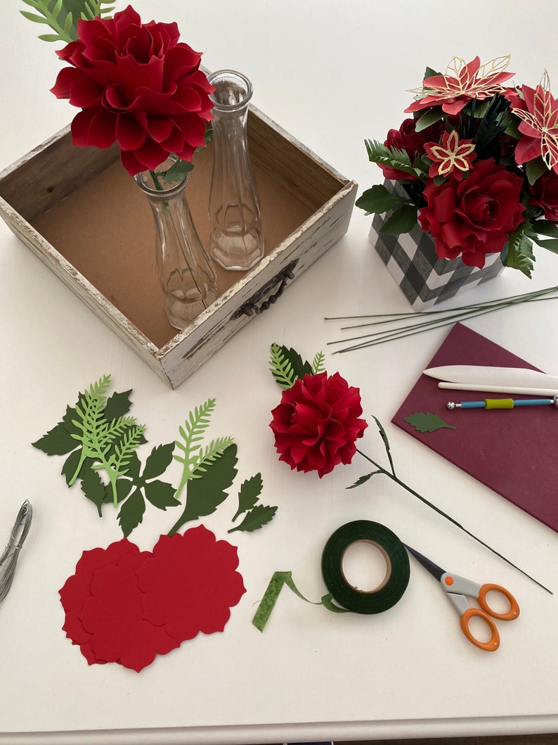 Single Stem Red Rose - Etsy