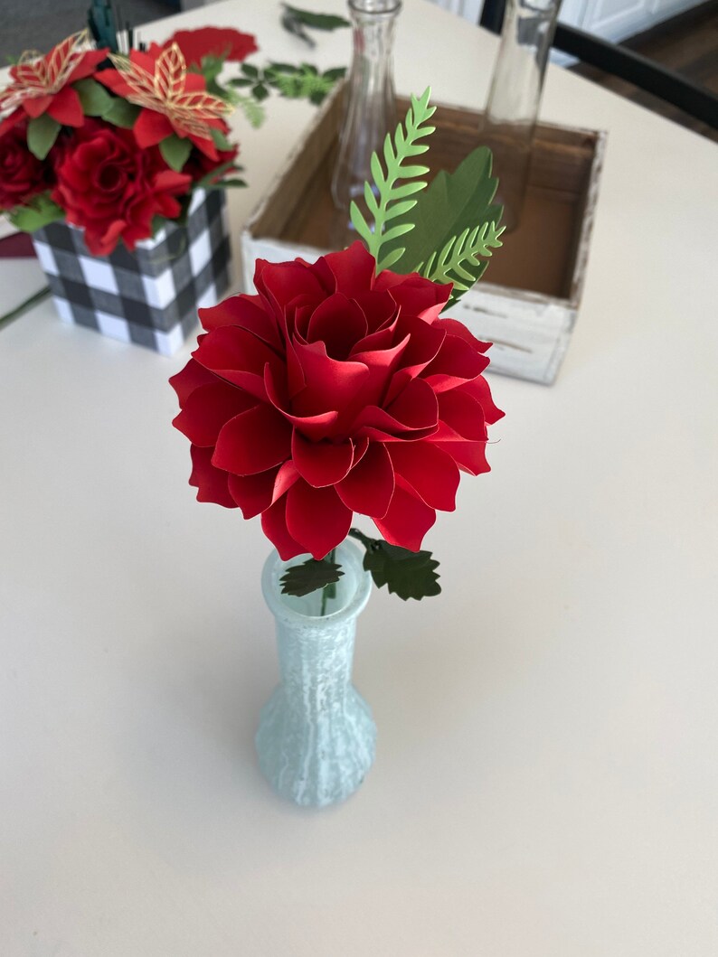 Single Stem Red Rose - Etsy