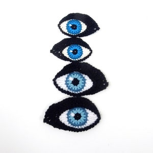 Crochet PATTERN Eyes BOOKMARK and Applique / Motif for Dolls, Amigurumi ...