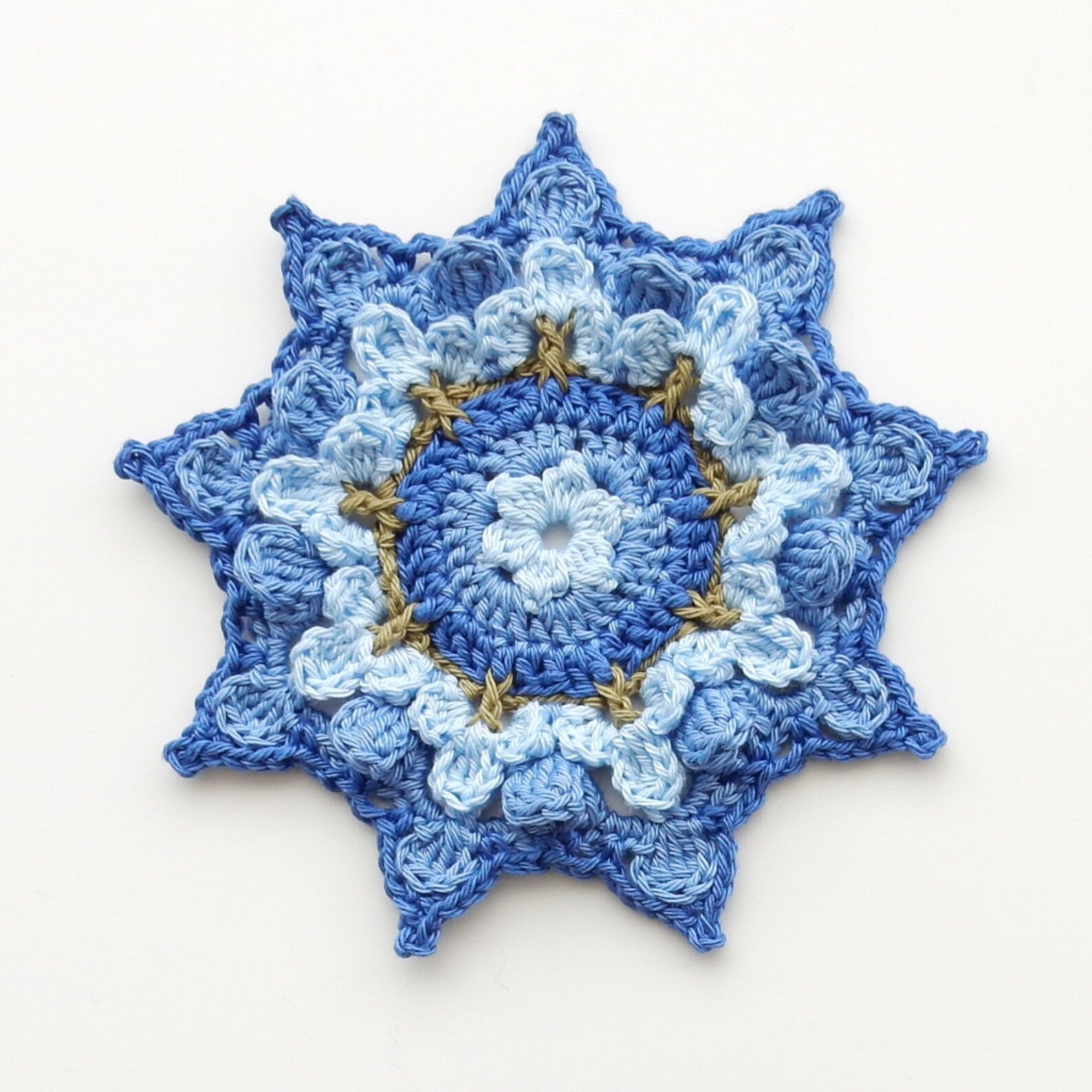 Crochet Coaster PATTERN Flower Patch ADVANCED Level Coasters Original ...