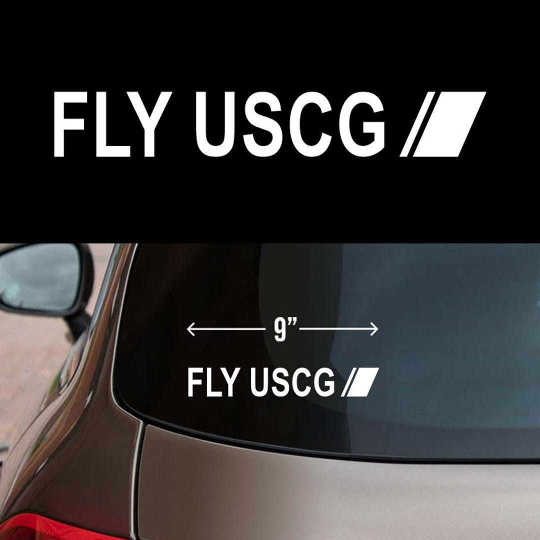 Fly USCG Transfer Sticker - Etsy