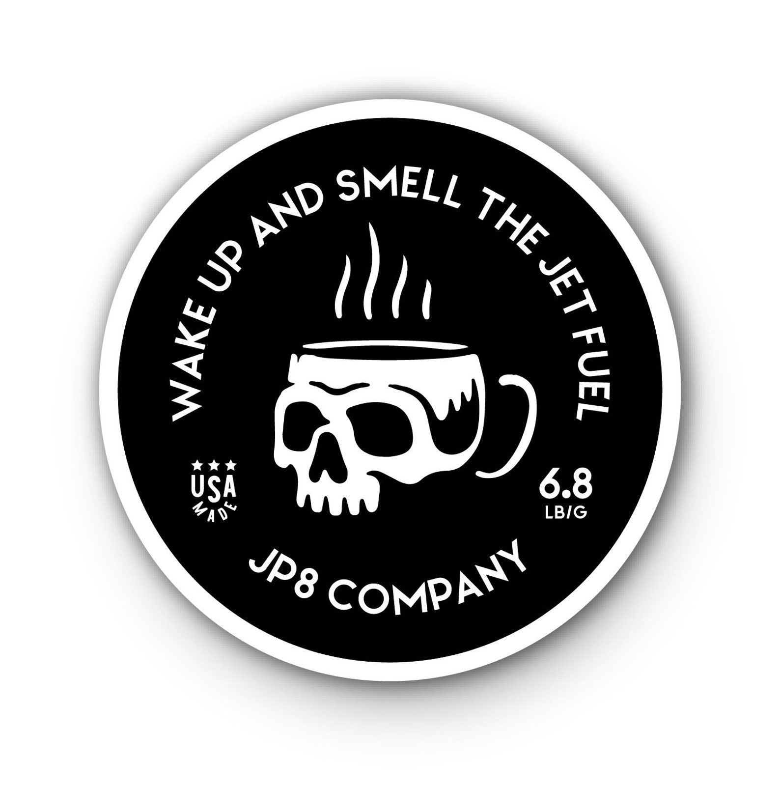 Caffeine and Jet Fuel Sticker - Etsy