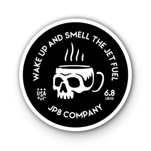 Caffeine and Jet Fuel Sticker - Etsy