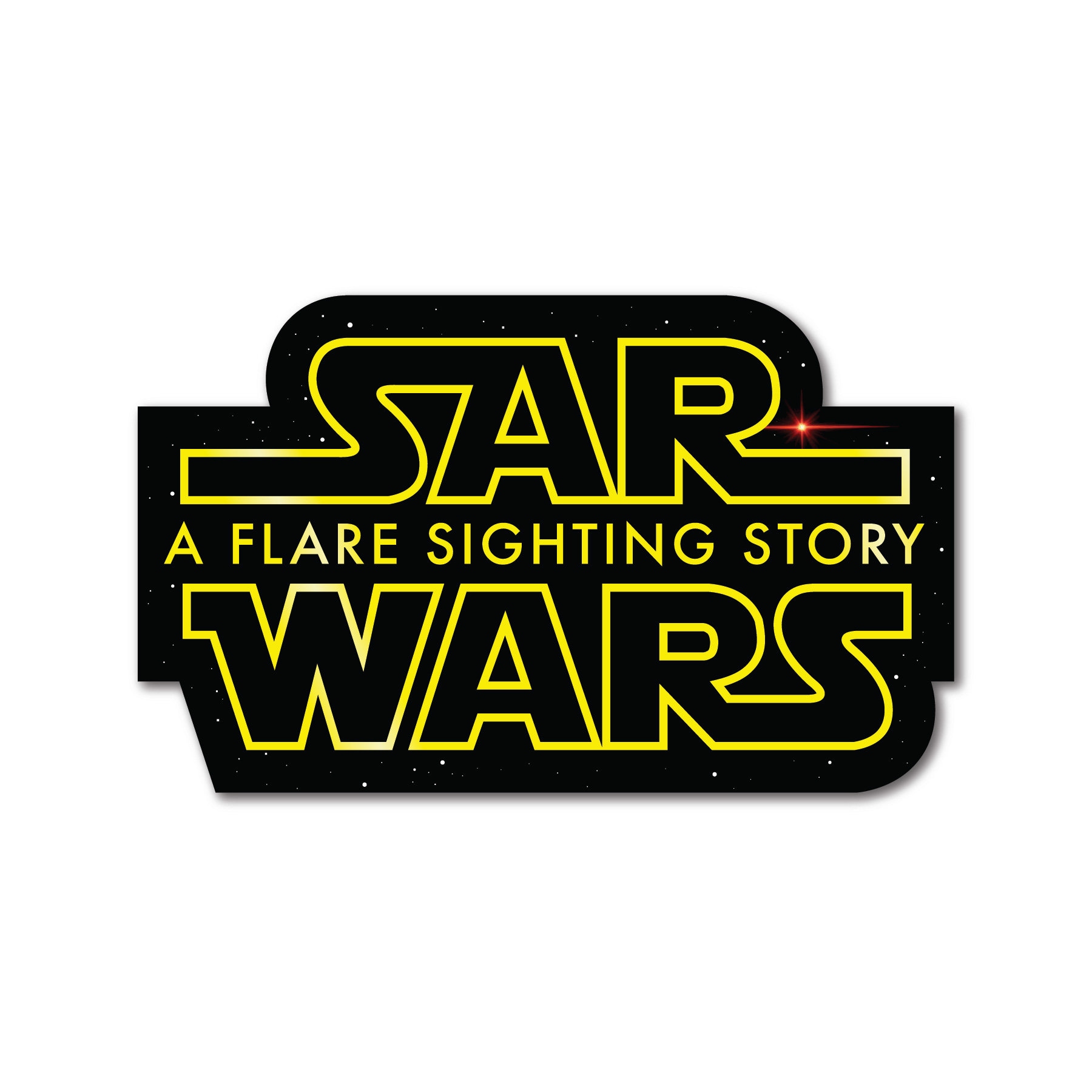 SAR WARS Flare Sighting Sticker - Etsy