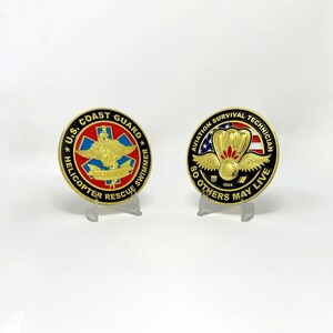10 U.S. Coast Guard Helicopter Rescue Swimmer Challenge Coins - Etsy