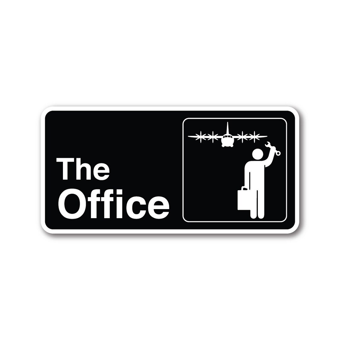 Airplane Mechanic Office Sticker - Etsy