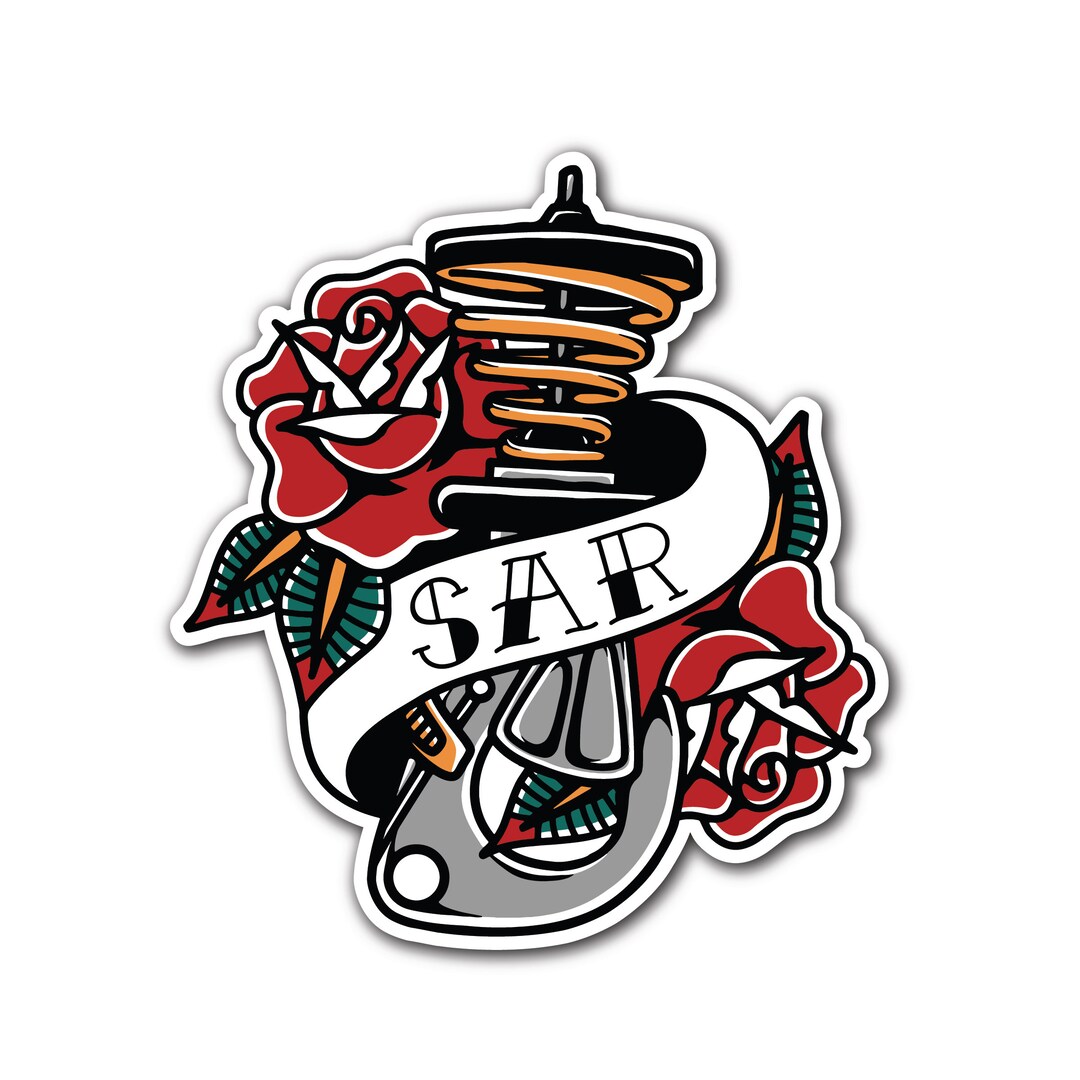 American Traditional Hoist Hook Sticker - Etsy