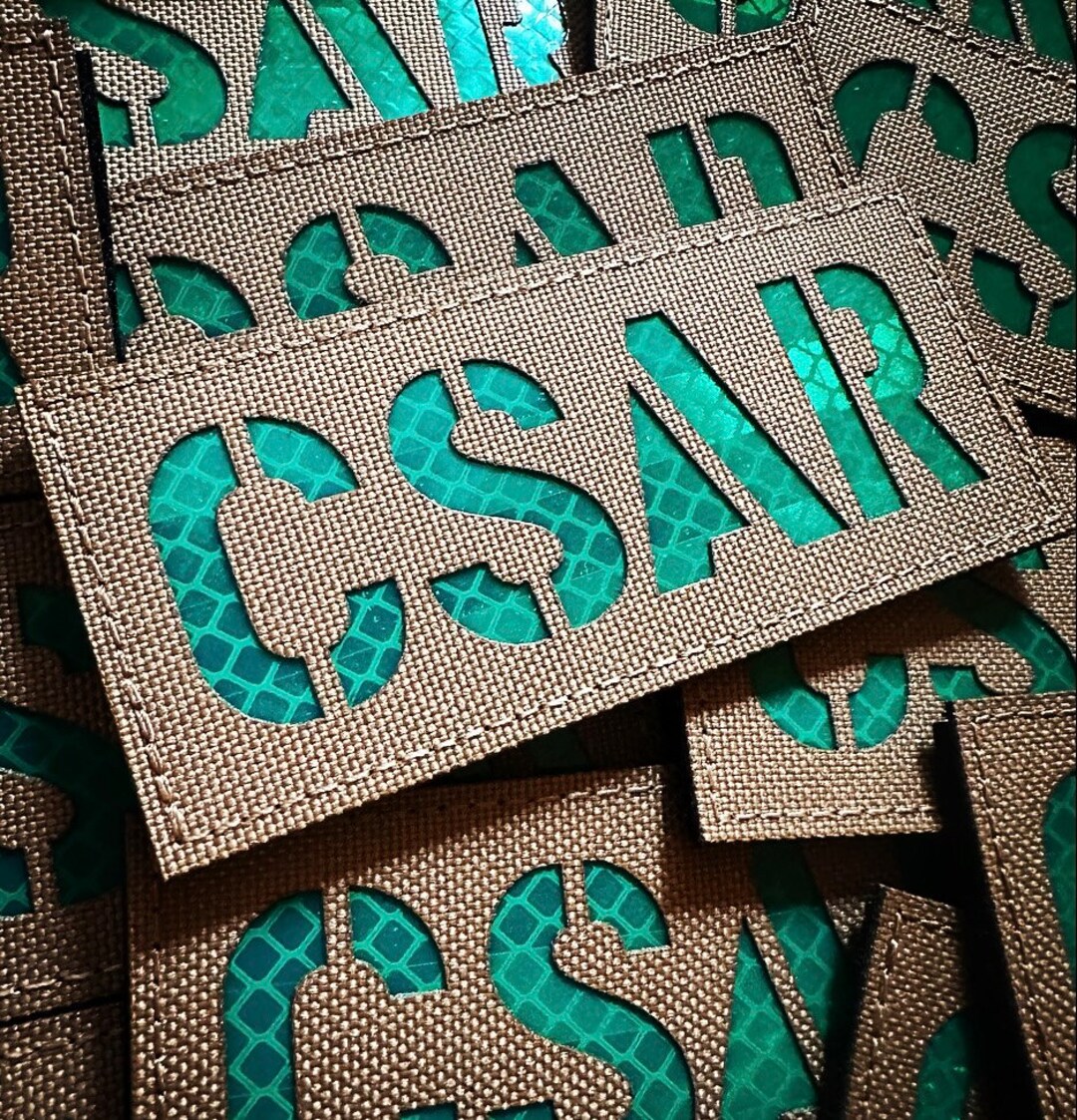 Reflective CSAR Patch Coyote/green (hook/loop Backing) - Etsy
