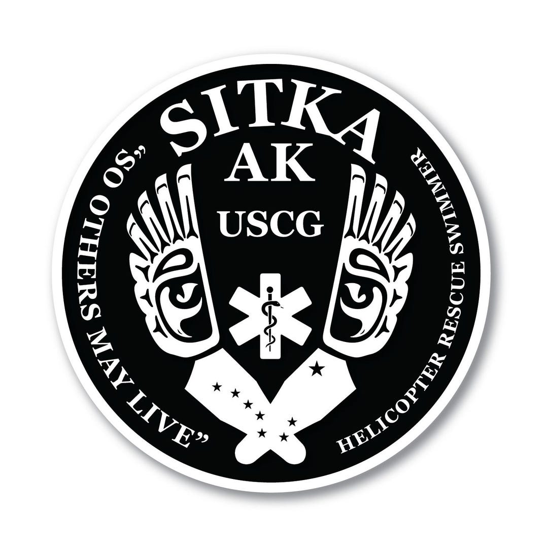 USCG Sitka Rescue Swimmer Sticker - Etsy