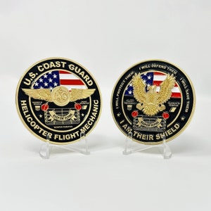 Coast Guard Helicopter Flight Mechanic Challenge Coin - Etsy