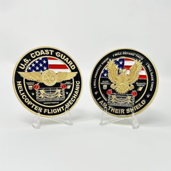 Challenge Coin Coast Guard - Etsy