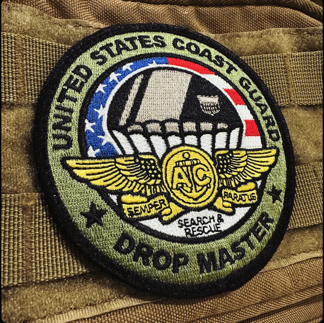 U.S. Coast Guard Drop Master Patch (hook/loop Backing) - Etsy