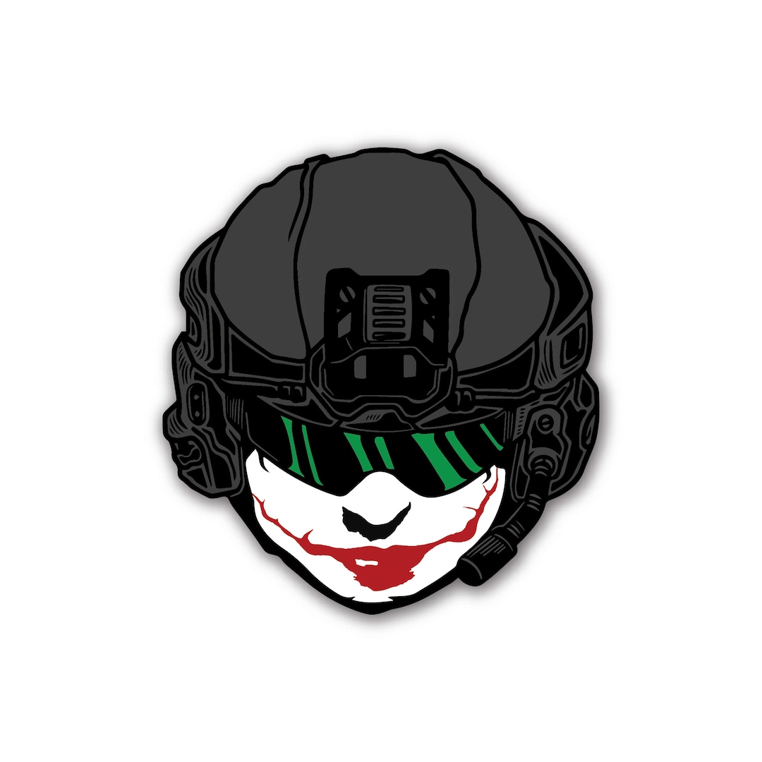Joker Operator Helmet Sticker - Etsy