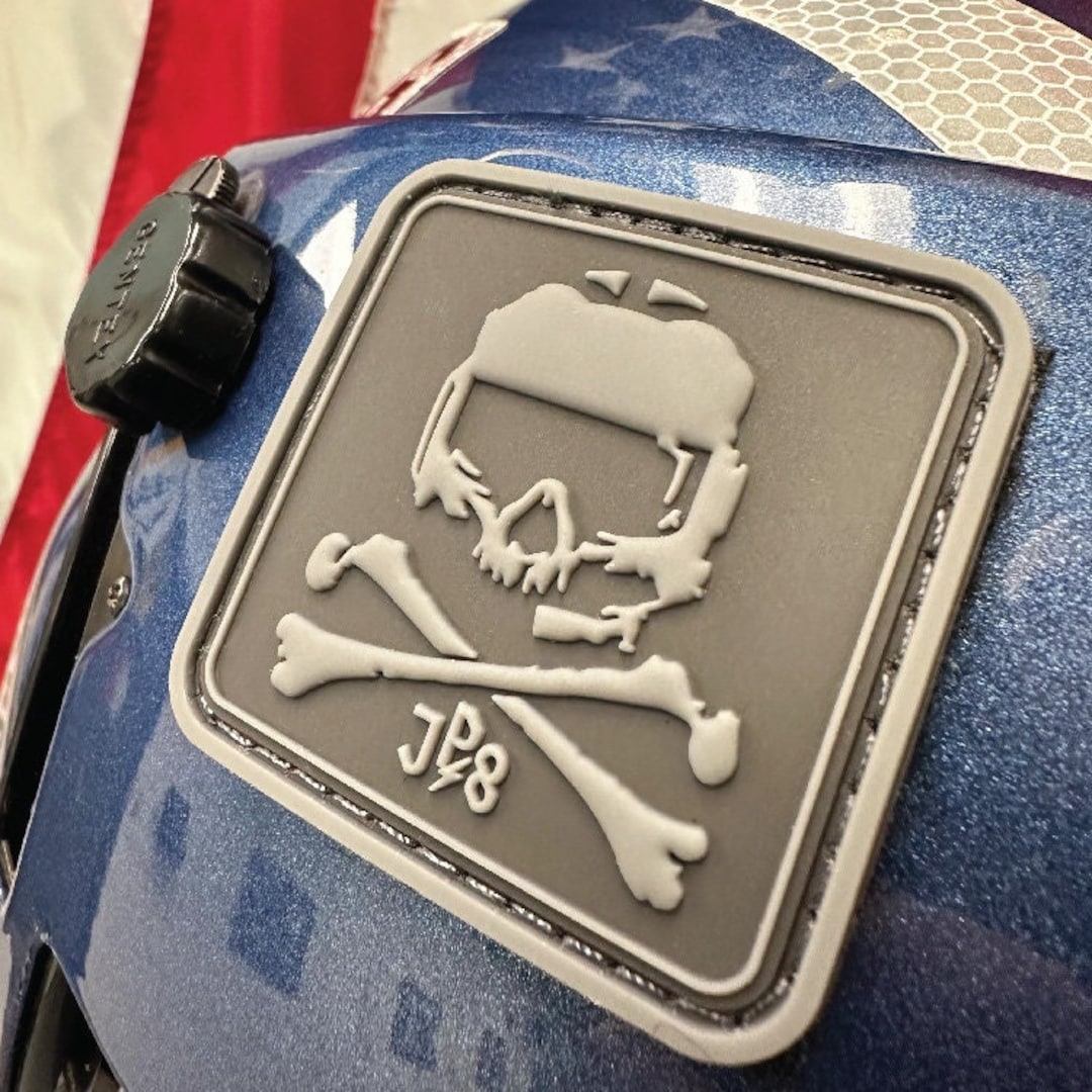 SAR Pirate PVC Helmet Patch hook/loop Backing - Etsy