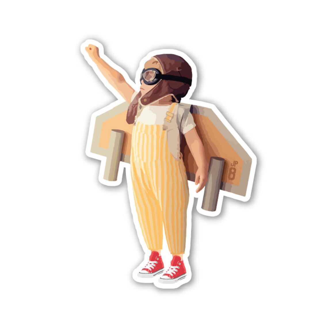 Kid Pilot the Dreamer Sticker - Etsy