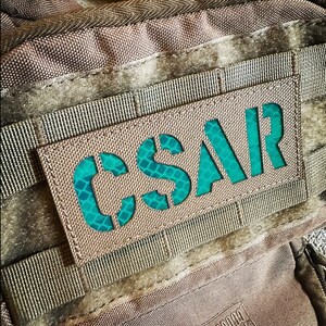 Reflective CSAR Patch Coyote/green (hook/loop Backing) - Etsy