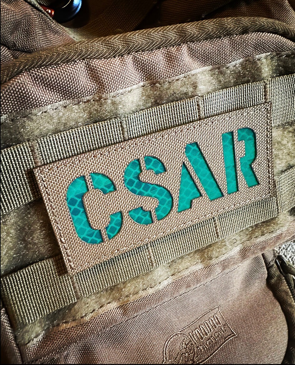 Reflective CSAR Patch Coyote/green (hook/loop Backing) - Etsy