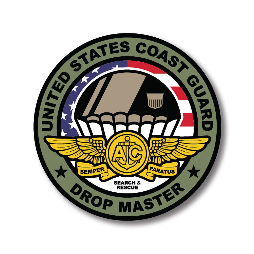 USCG Drop Master Sticker - Etsy