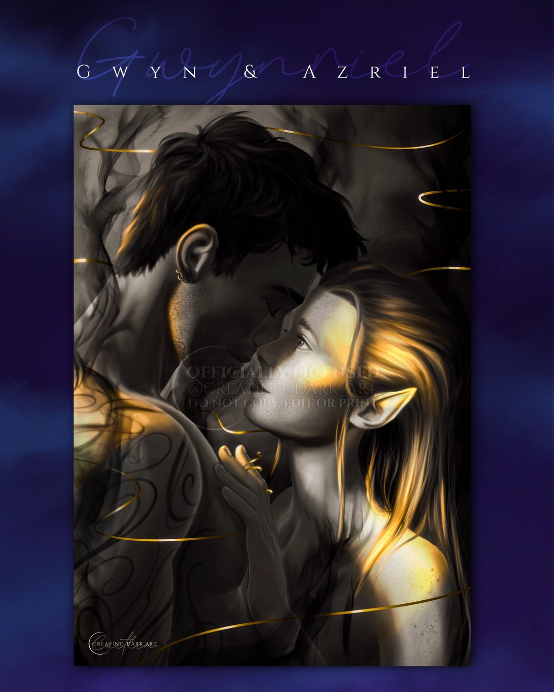 Gwyn & Azriel, Forever Yours - Officially Licensed ACOTAR Print - Etsy