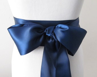 Navy blue sash | Etsy