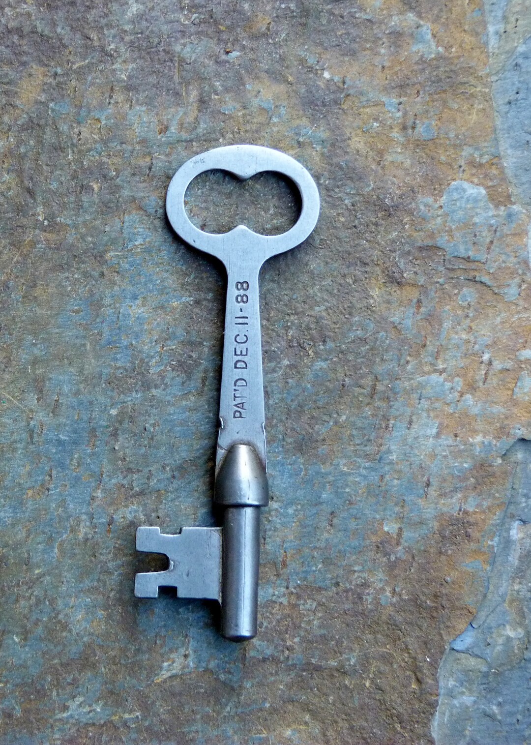 Antique Mortise Lock Skeleton Key 8 Patented December 11th - Etsy