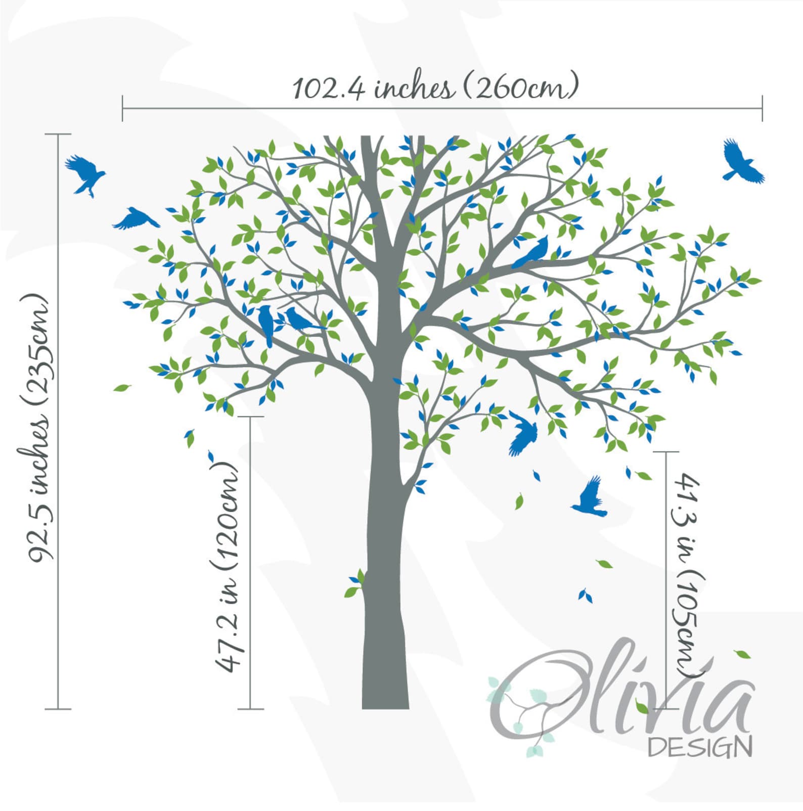 Large Tree Wall Decal Tree Wall Decals Wall Decor Wall Mural - Etsy