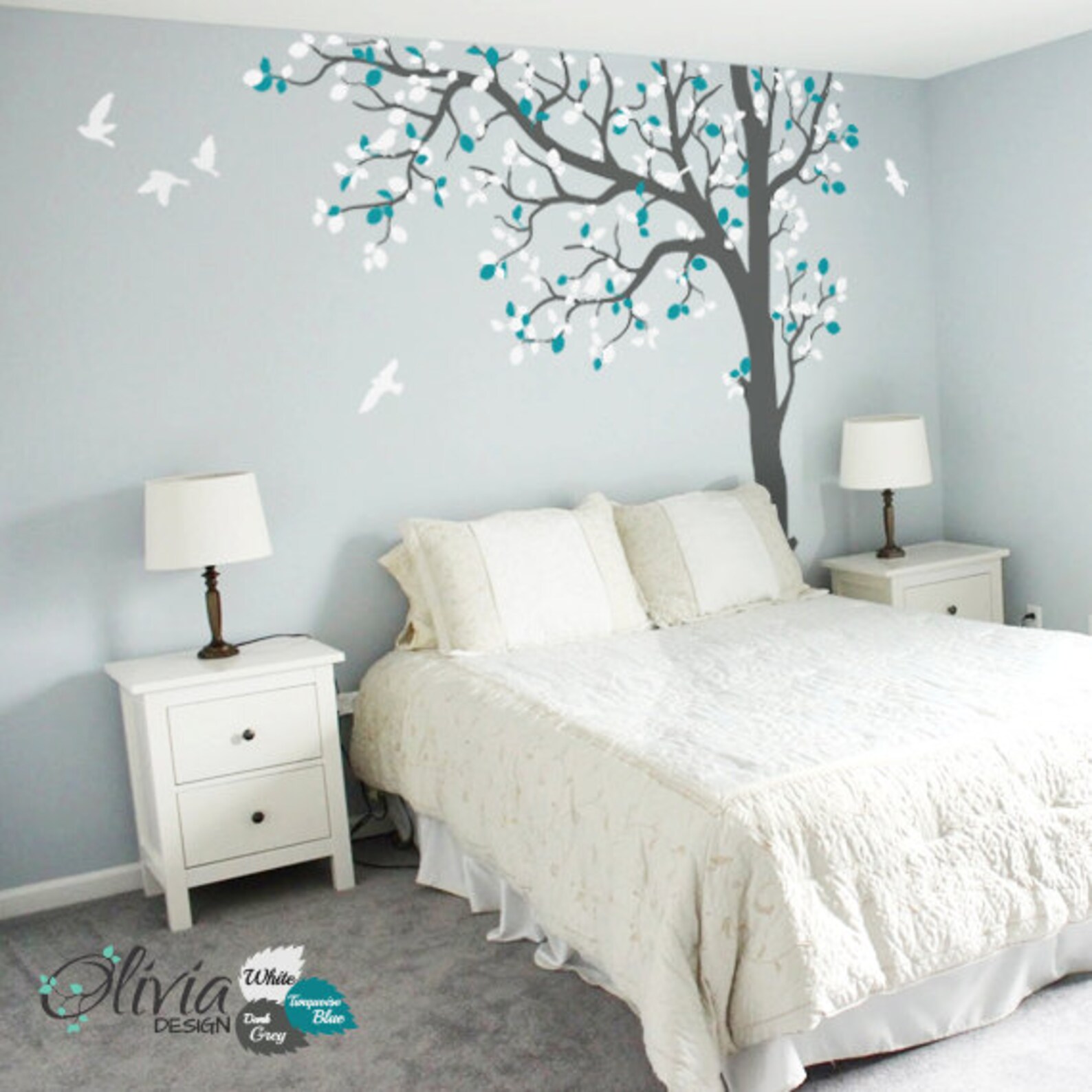 Large Tree vinyl wall decal Wall decoration tree sticker with | Etsy