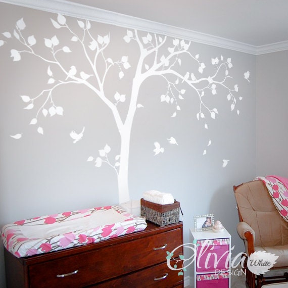 Large Tree Wall Decals Vinyl Wall Tree Decal Wall Mural | Etsy