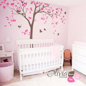 Cute Baby Nursery Tree Decal - Large Vinyl Wall Tree Decal Wall Sticker ...