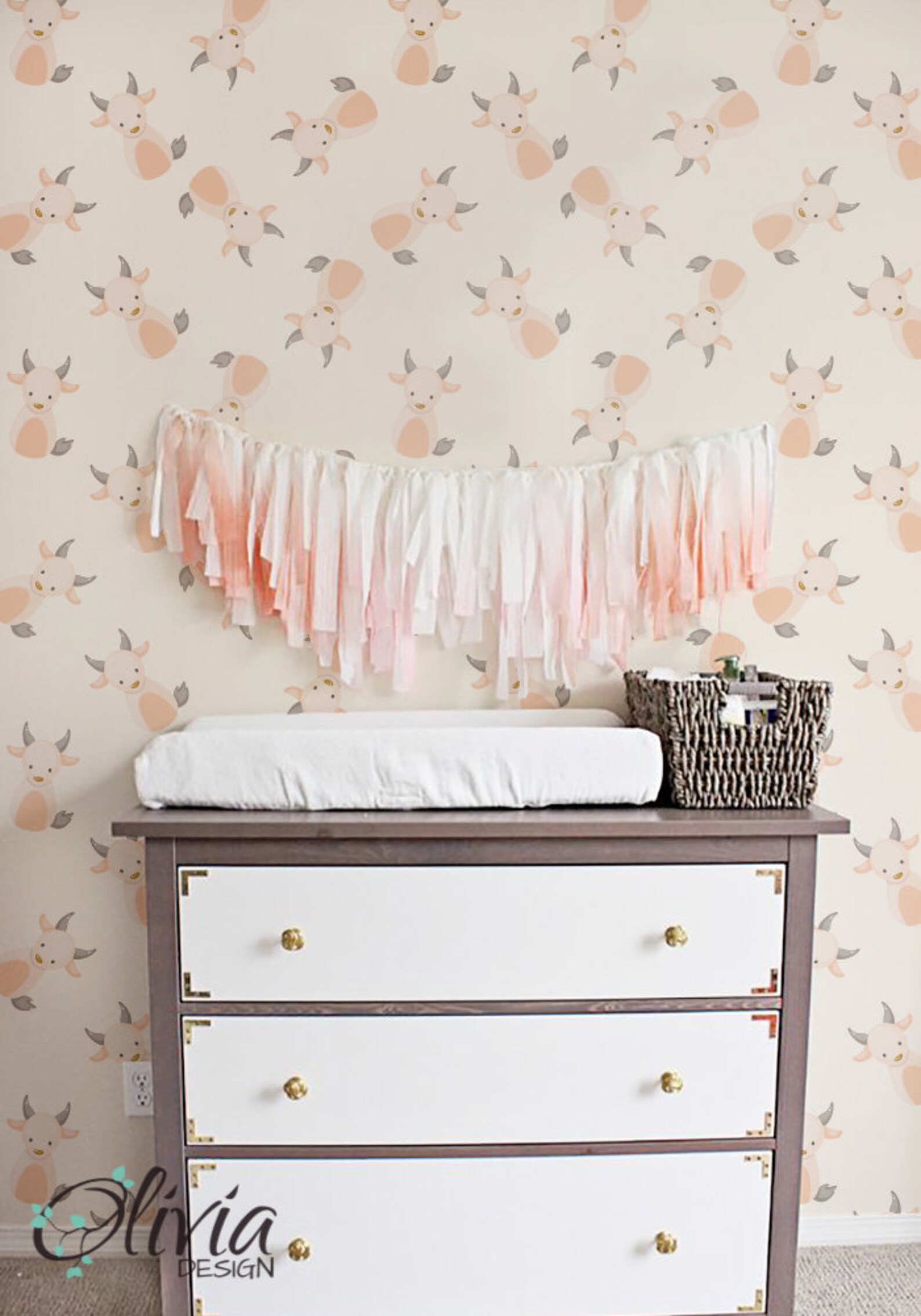 Selfadhesive Vinyl Removable Wallpaper PEEL and STICK Baby - Etsy