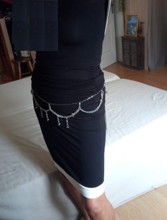 Silver metal jewel belt with musket mount effect guaranteed | Etsy