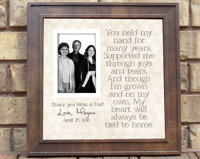 Wedding Gift Frame Personalized Wedding Gift Framed - Etsy