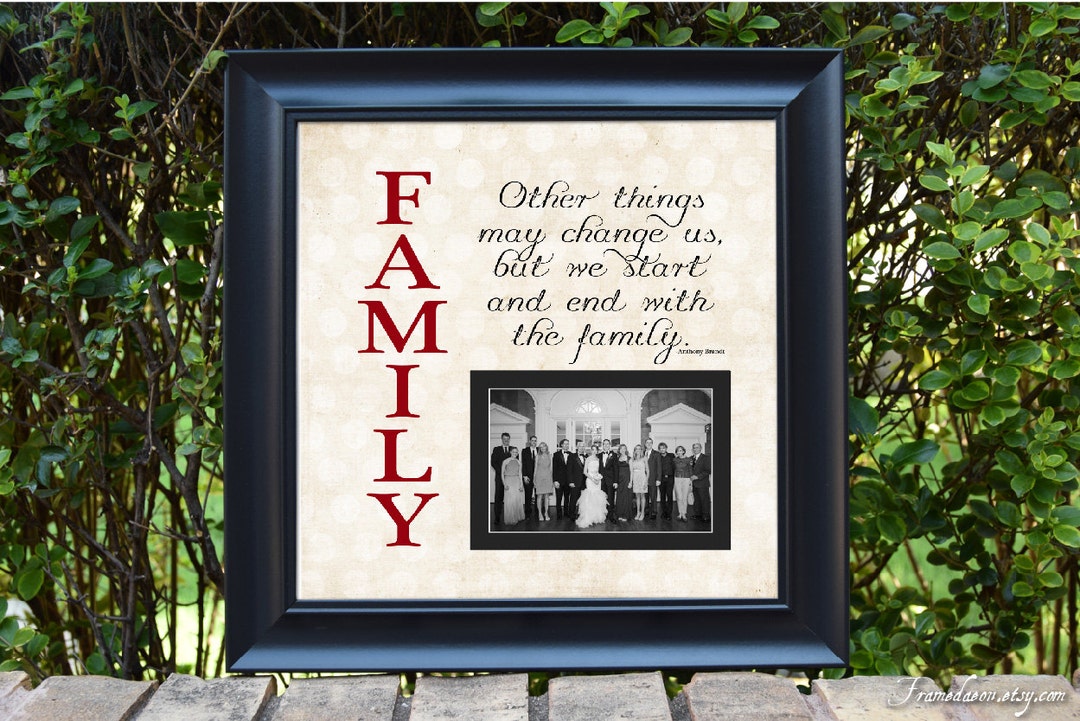 Family Custom Picture Frame - Personalized Frame - Wooden Frame ...