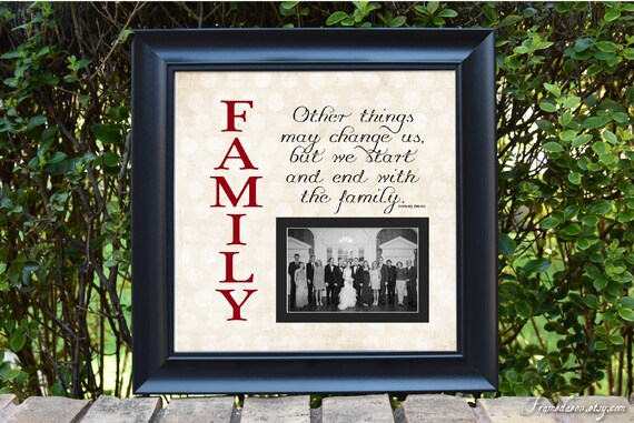 Family Custom Picture Frame Personalized Frame Wooden - Etsy