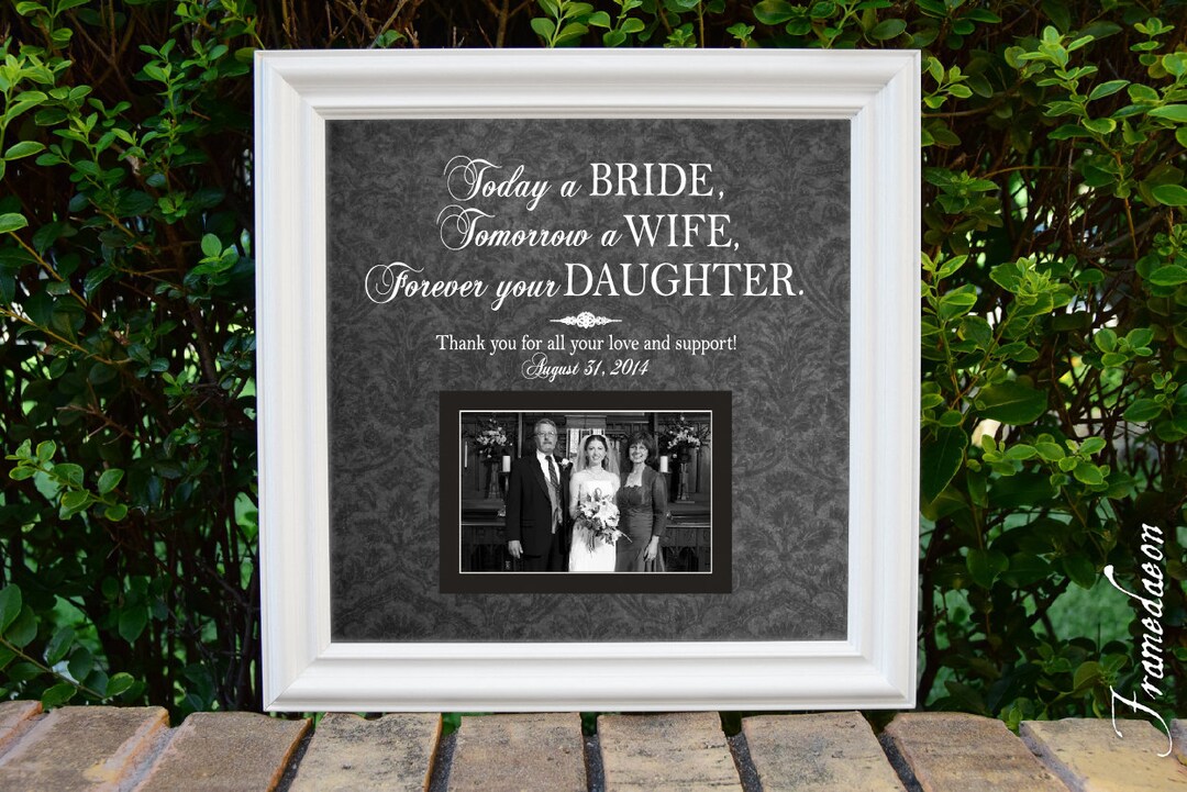 Today a Bride, Tomorrow a Wife, Forever Your - Father of the Bride Gift ...