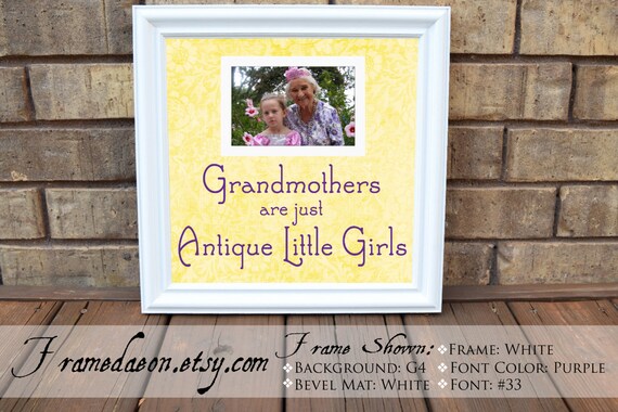 Grandmother Gift Grandmother Quote Frame Grandma Picture | Etsy