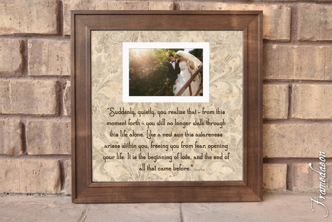 Wedding Frame,wedding Picture Frame, Unique Wedding Gift, Wedding Vows ...