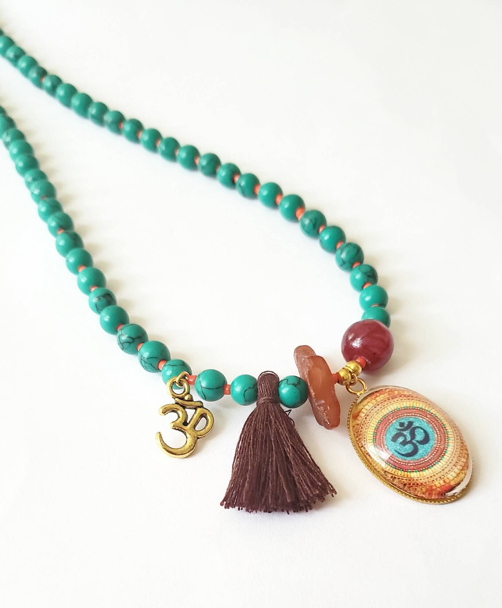 COLLAR OM Shakti collar de poder collar de fuerza collar de | Etsy