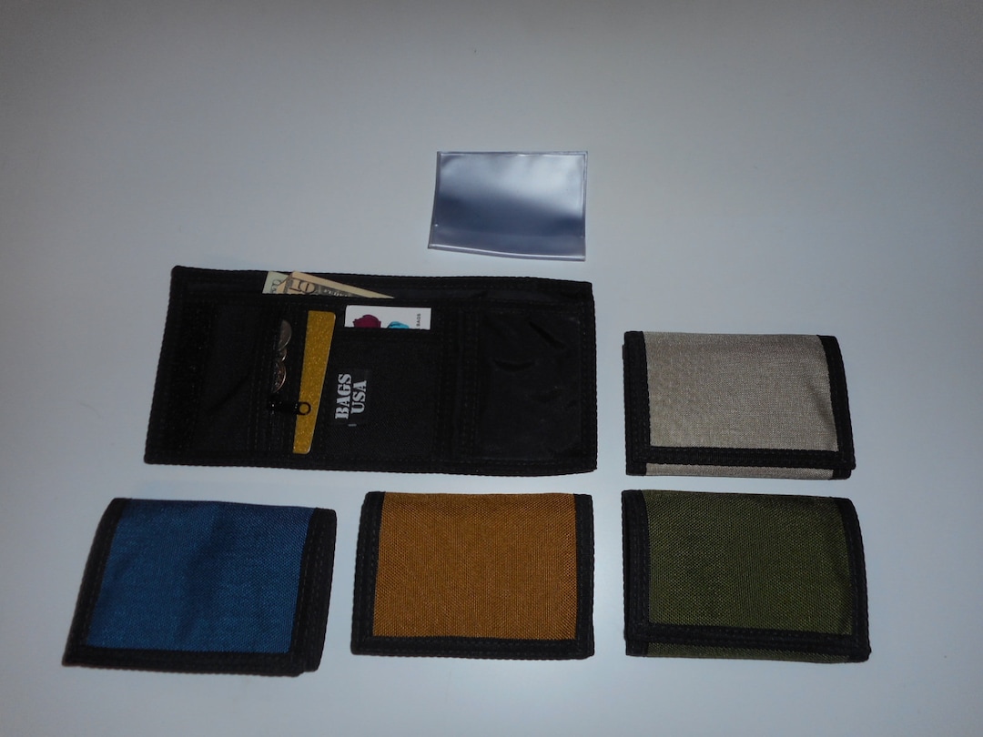 Trifold Wallet With Inside Coin Zipper Pocket,1000 Denier Cordura ...
