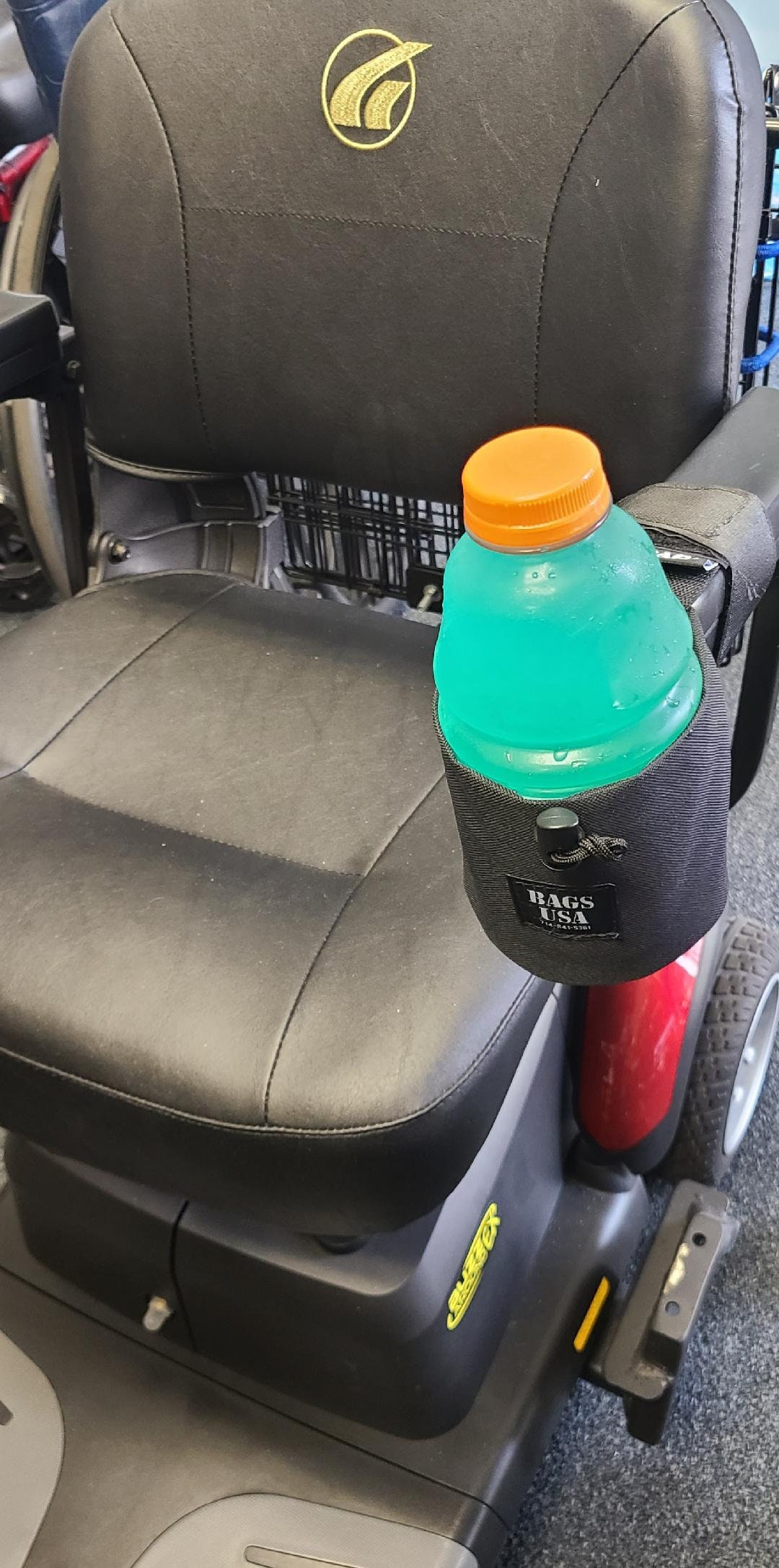 Cup Holder Front Mount for Electric Wheelchair or Mobility Scooter Made ...