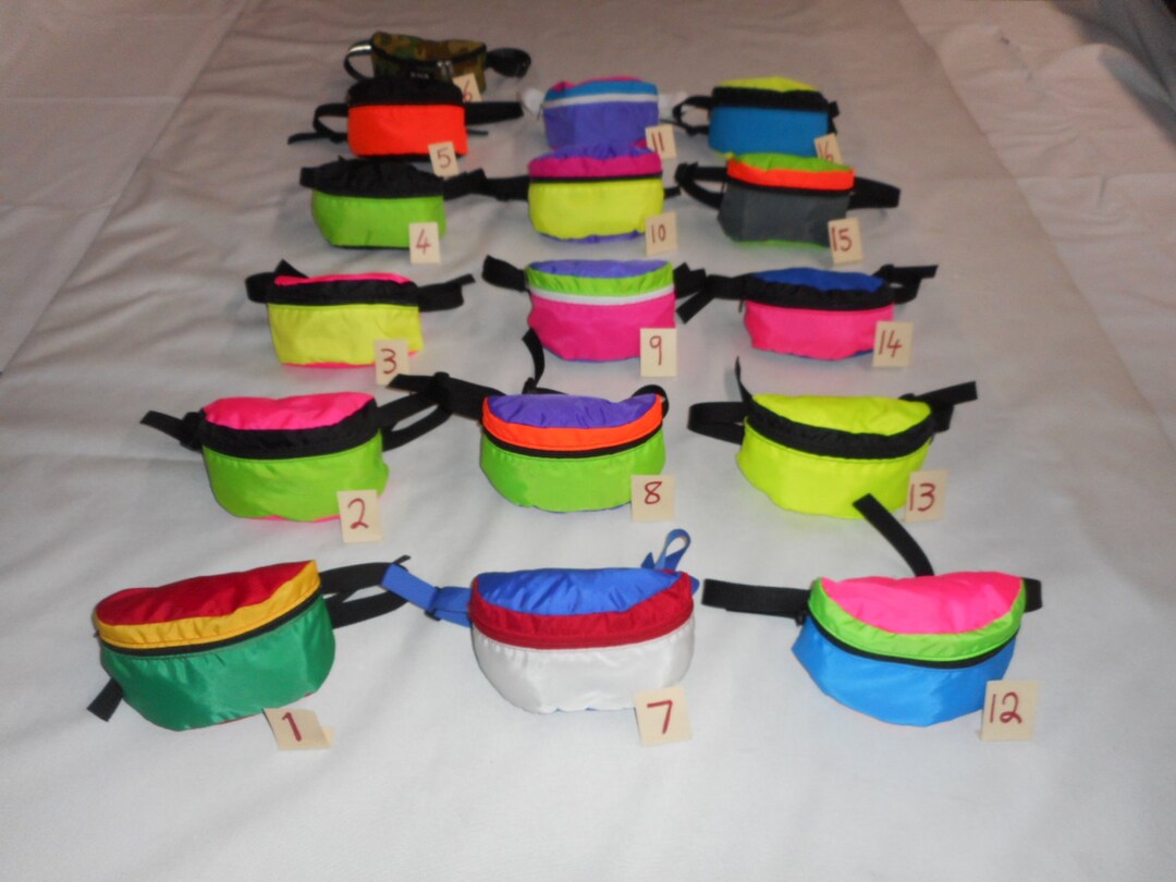 Fanny Packs Assorted Colors, Nylon Waist Bags Durable and Made in USA ...