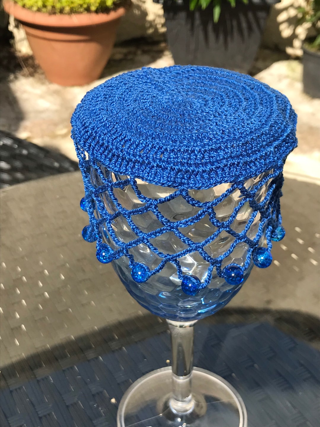 Vintage Inspired Beaded Wine Carafe/jug Cover/wine Glass Cover Deep ...