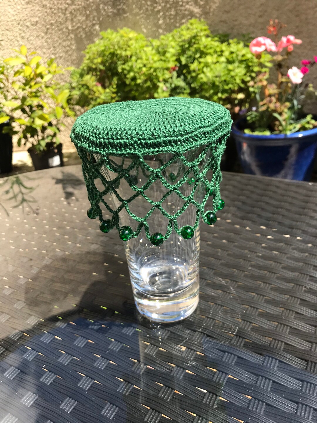 Vintage Inspired Beaded Wine Carafe/jug Cover/wine Glass Cover Deep ...