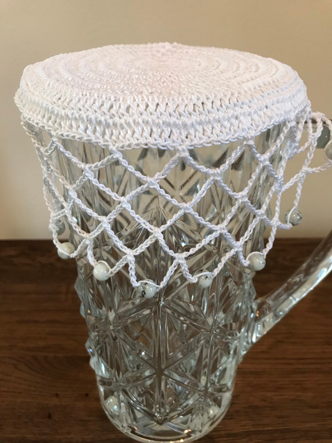 Vintage Inspired Crochet Jug Cover White - Etsy